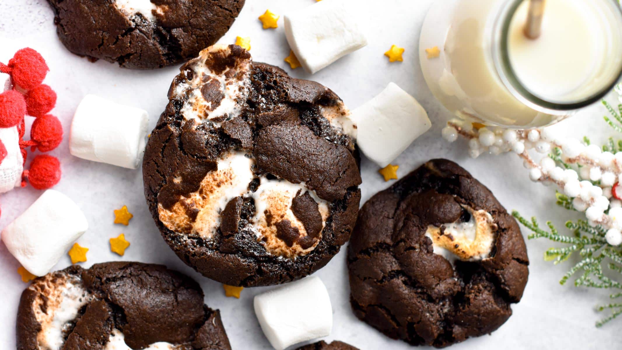 Chocolate Marshmallow Cookies - Busy Little Kiddies