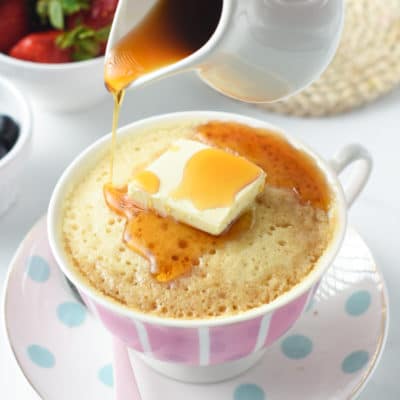 Pancake In A Mug (90-Second Microwave Recipe) - Busy Little Kiddies (BLK)